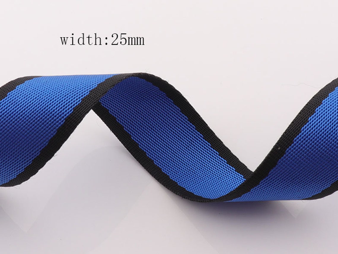 Blue Webbing 1inch Light Weight Webbing Leash Webbingstripes - Etsy