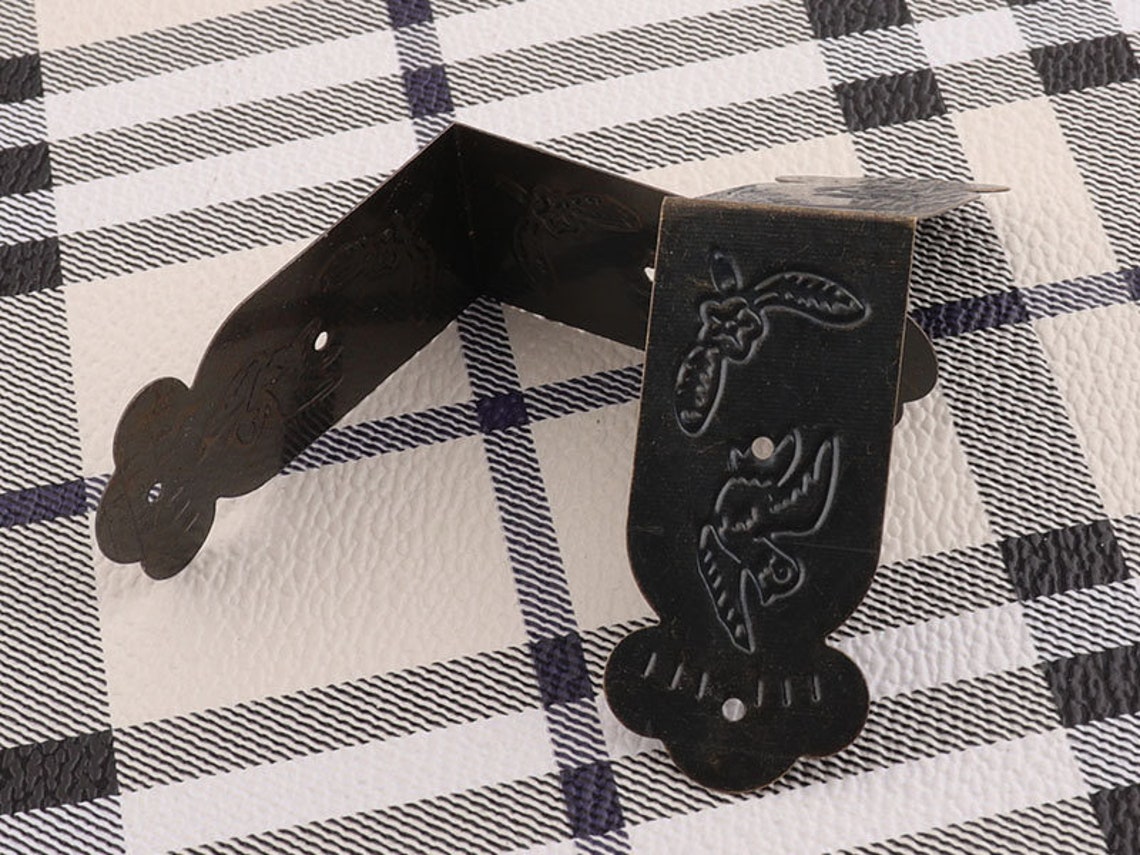 Vintage Bronze Corners 45mm Embossed Corner Decorative Table - Etsy