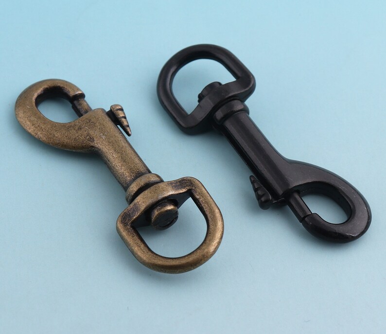 Swivel Snap Clasp Bronze/black Snap Hook 15pcs 5212mm Metal - Etsy