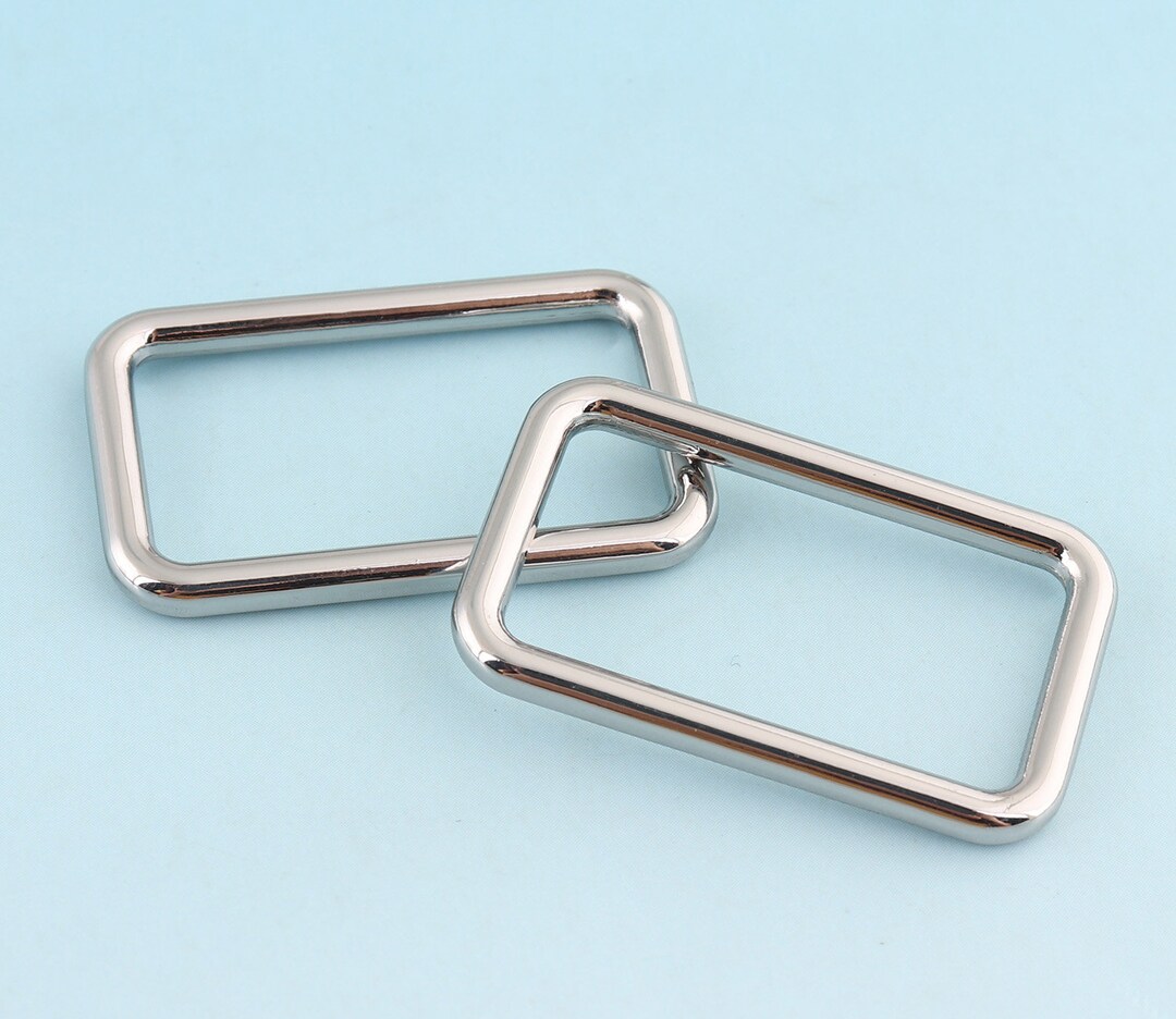 Square Rings 20pcs 20mm Silver Rectangle Rings Metal Rectangle Buckles ...