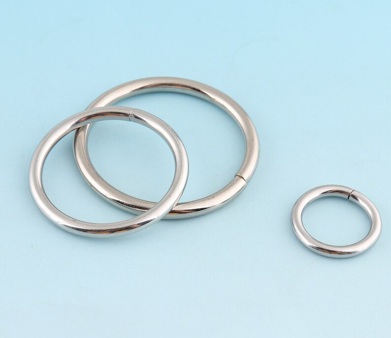 Silver O Ring 20pcs 19mm/32mm/40mm Non Welded Metal O Buckle - Etsy