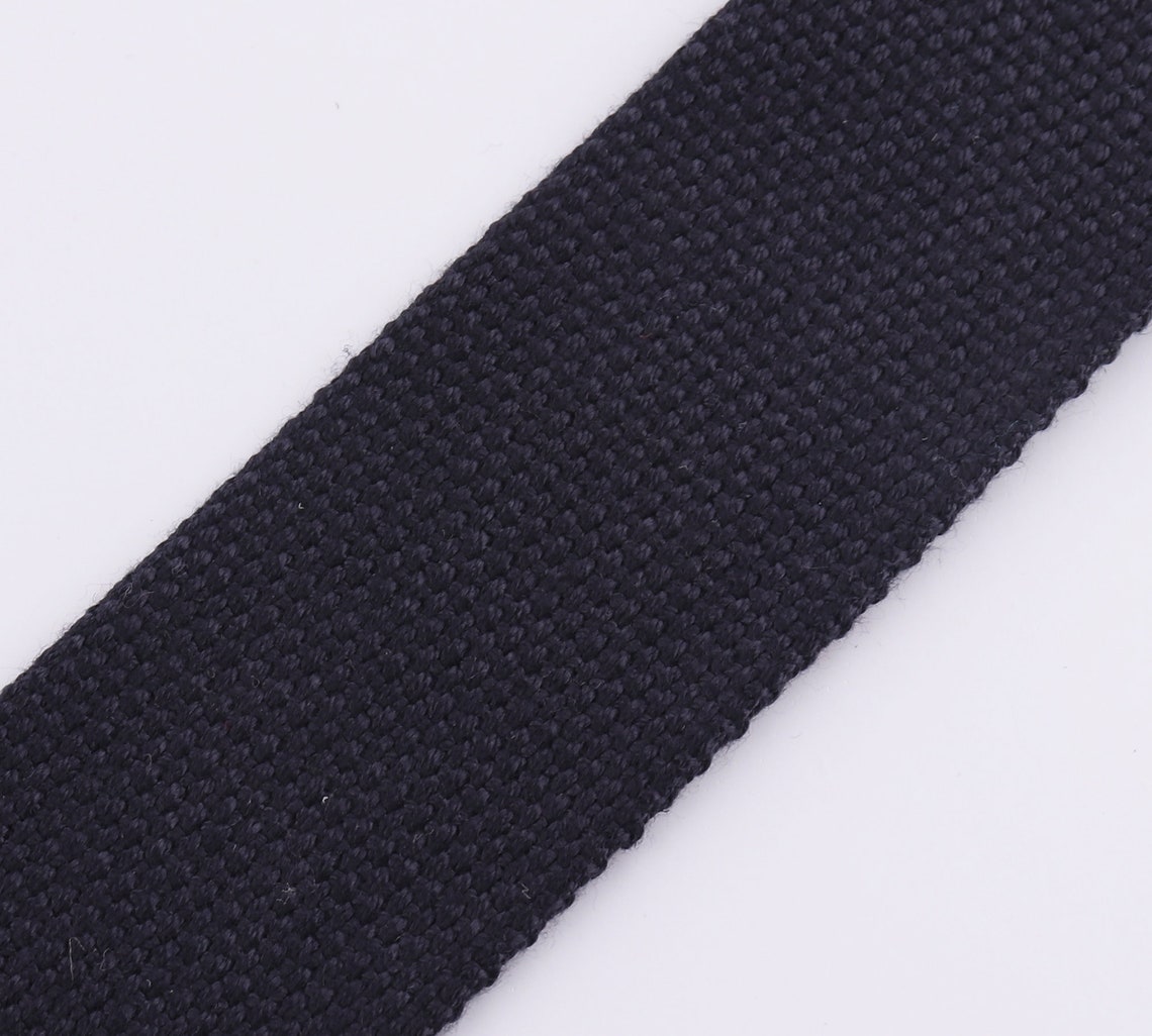 Cotton Webbing Black Webbing 10 Yards38mm Solid Color Webbing | Etsy