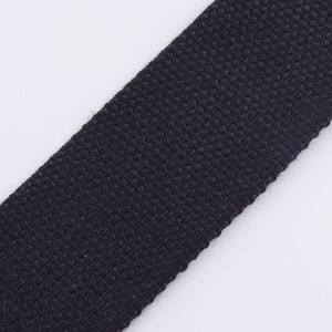 Cotton Webbing Black Webbing 10 Yards*38mm Solid Color Webbing Fabric ...