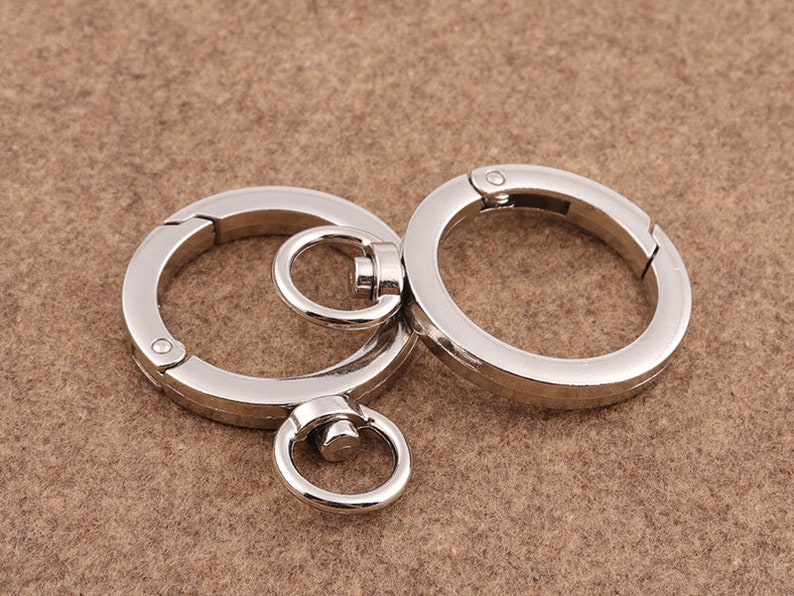 5pcs 1 Inch Silver Snap Hook Swivel Clasp Spring Buckle Spring Clasp ...