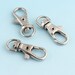 Silver Swivel Snap Clasp 50pcs 25mm Mini Swivel Claw Clips Snap Hook ...