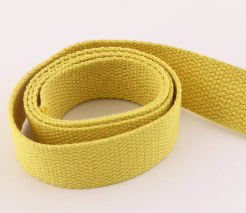 Lemon Yellow Webbing 5 Yards25mm Pure Color Webbing Fabric - Etsy
