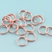 200pcs 8mm/10mm/12mm Mini Split Rings Keyrings Rose Gold O Rings Metal ...