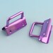 8pcs 32mm Purple Key Fobs Hardware Key Fobs With Split Rings Key Chains ...