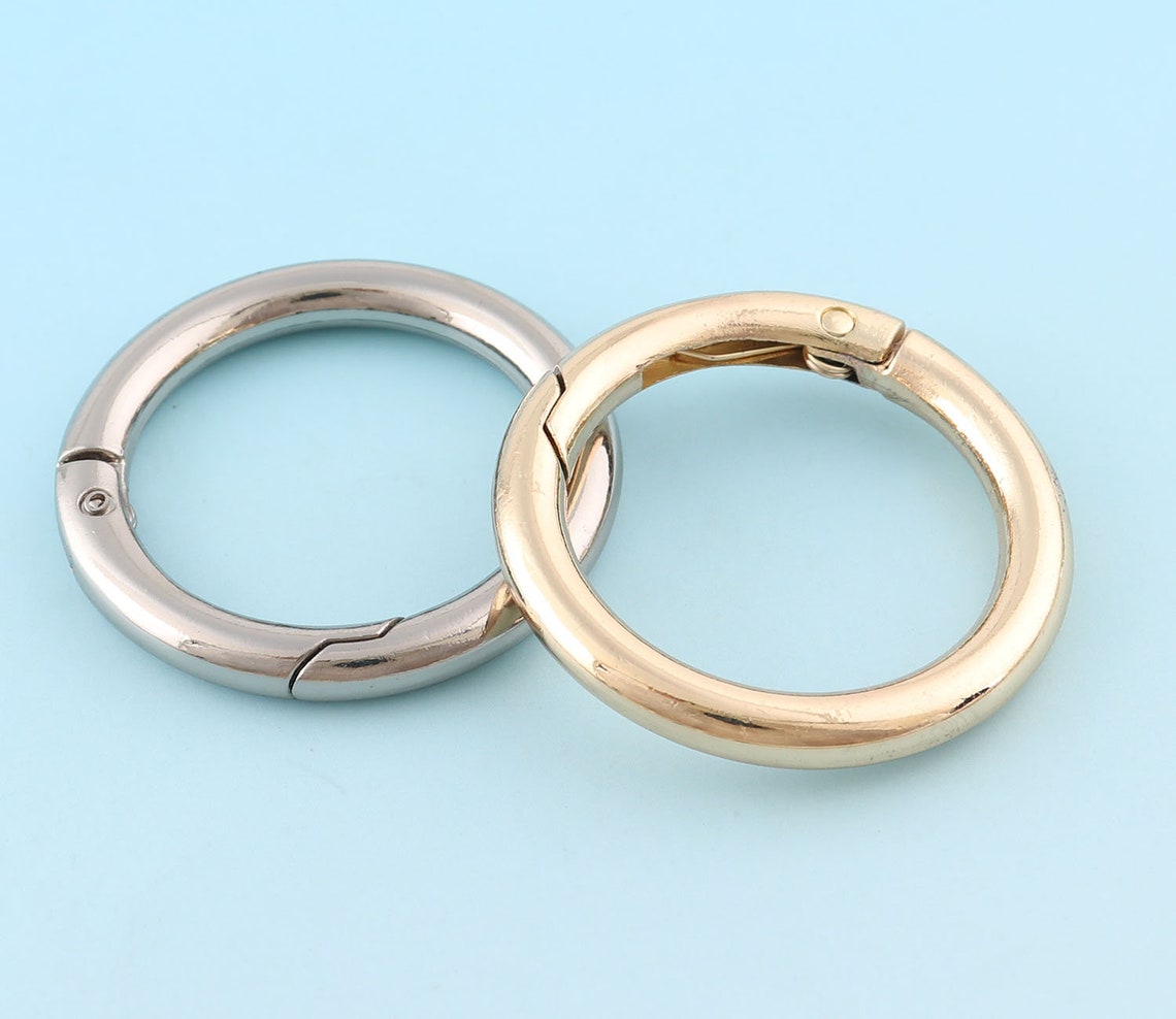 4pcs 1 1/4"(32mm) Silver/golden Snap Hook Spring Buckle Spring Clasp ...