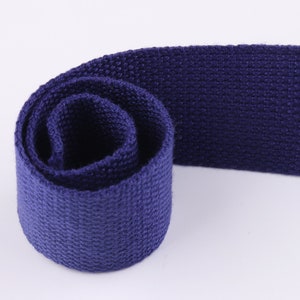 Cotton Webbing 3-10 Yards*38mm Dark Blue Webbing Solid Color Webbing ...