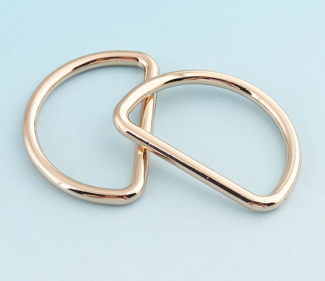 Light Gold D Ring 10pcs 1 1/2"(38mm) Metal D Rings D Buckle Belt Strap ...
