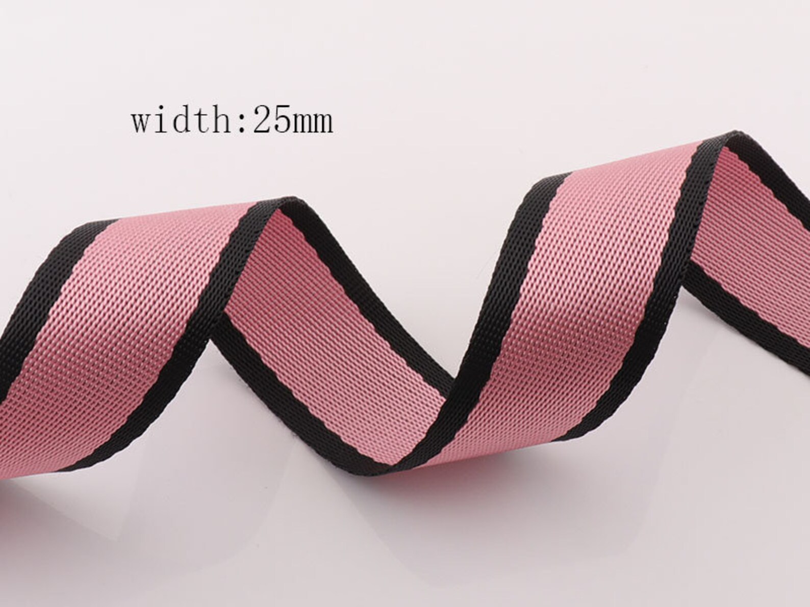Pink Webbing 25mm Light Weight Stripes Straps Webbing Leash - Etsy