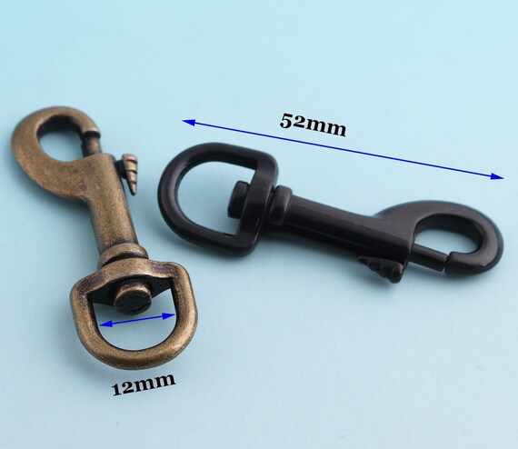 Swivel Snap Clasp Bronze/black Snap Hook 15pcs 5212mm Metal - Etsy