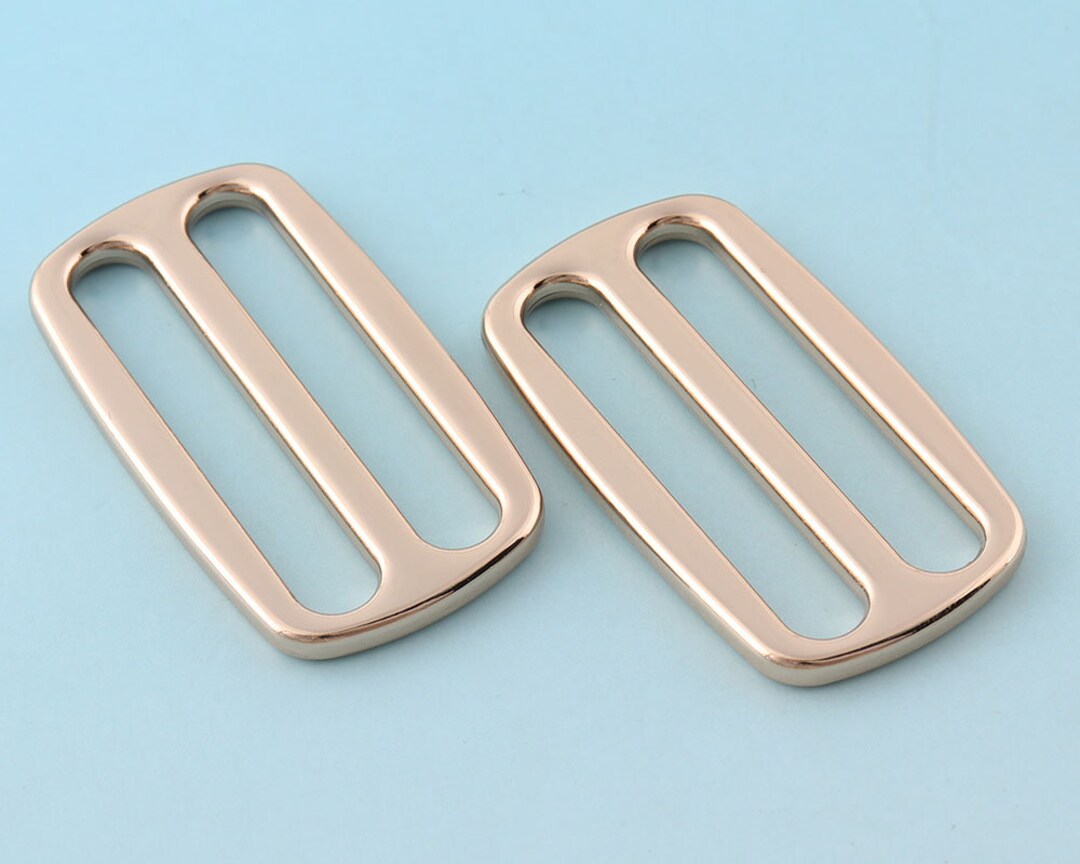 Light Gold Adjuster Buckle 38mm Metal/alloy Release Belt Buckle Tri Bar ...