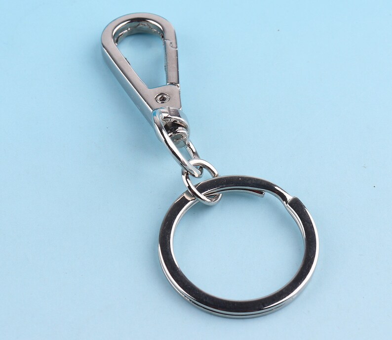 Silver Swivel Clasp With Key Rings 6pcs Snap Hook Metal Lanyard Clasp ...