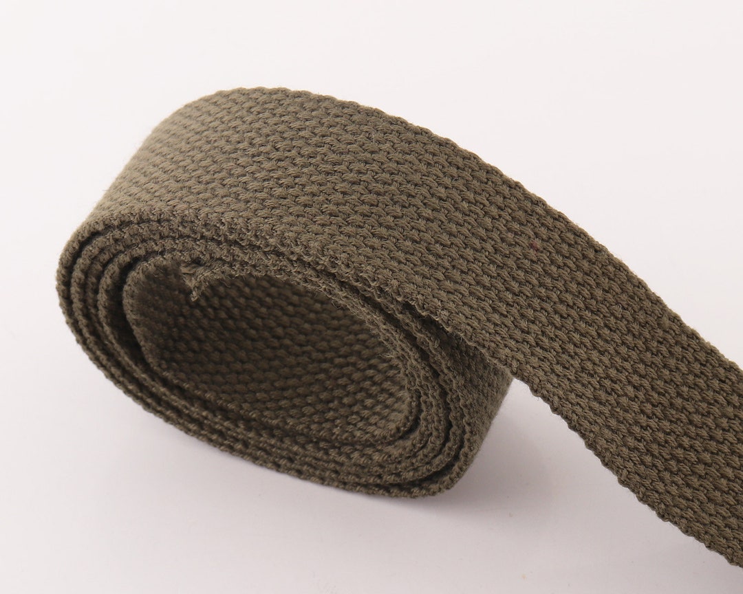 10 Yards*25mm Dark Green Webbing Solid Color Webbing Bag Strap Fabric ...