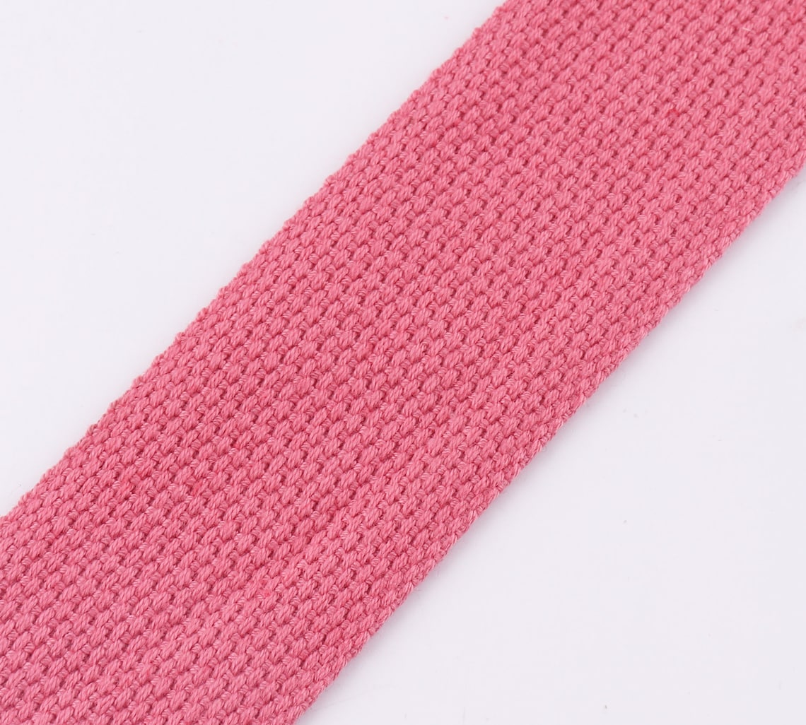 Pink Webbing Cotton Webbing 32mm*3-10 Yards Solid Color Webbing Fabric ...