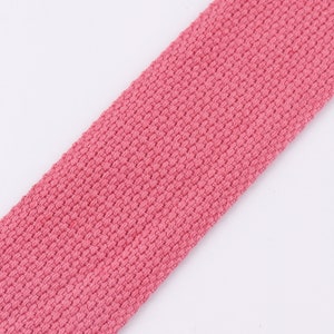 Pink Webbing Cotton Webbing 32mm*3-10 Yards Solid Color Webbing Fabric ...