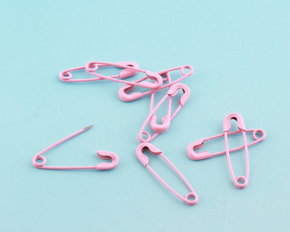 Pink Safety Pins 100-300pcs 18*4mm Mini Brooch Safety Pins Safety Pins ...