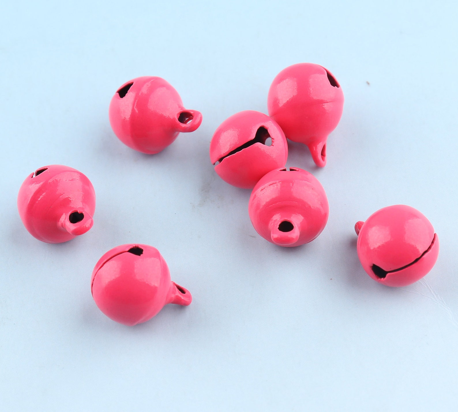 Rose Red Jingle Bells Blocks 50pcs 10mm Christmas Bells Small - Etsy