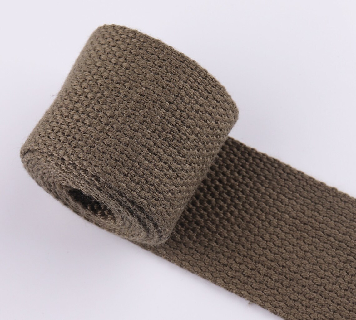 Cotton Webbing Olive Green Webbing 3-10 Yards38mm Solid Color - Etsy