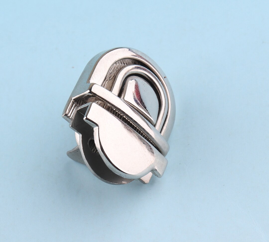 Silver Bag Lock 27*20mm Mini Purse Lock Metal Bag Lock Latch Lock Twist ...