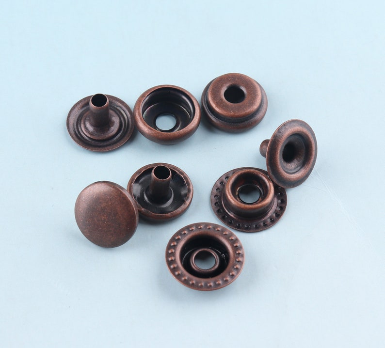 50sets 12mm Snap Studs Copper Snap Buttons Spring Popper - Etsy
