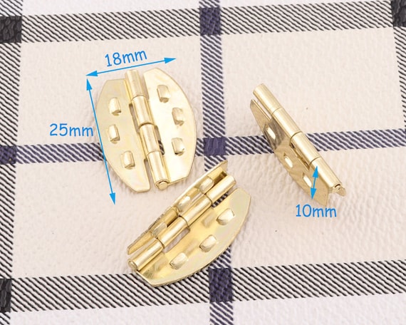 10pcs Light Gold Hinges Cabinet Hinges Box Hingesmini Hinges - Etsy