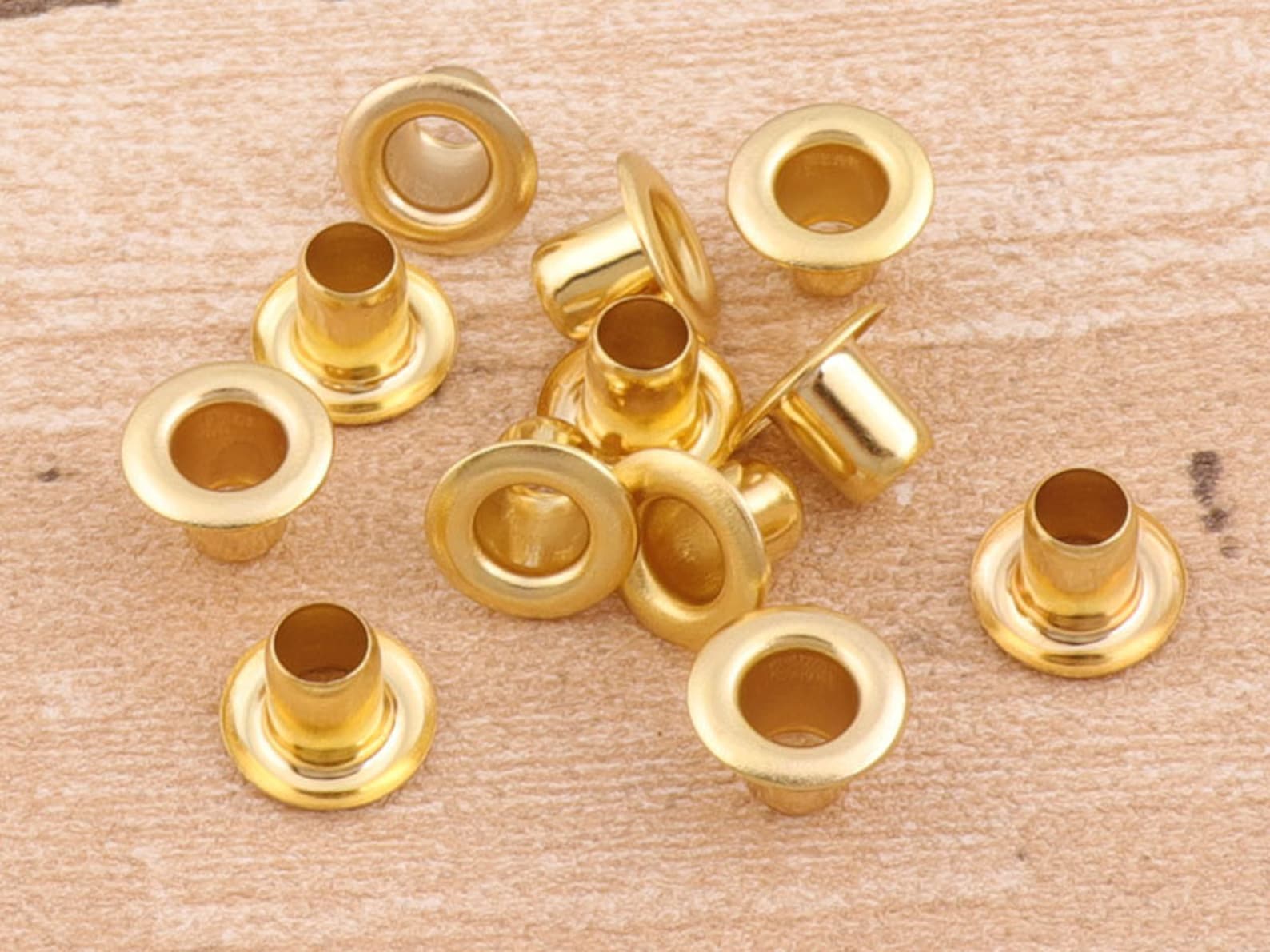 Golden Eyelets Round Grommet Eyelets 50pcs 12mm Metal Eyelet - Etsy