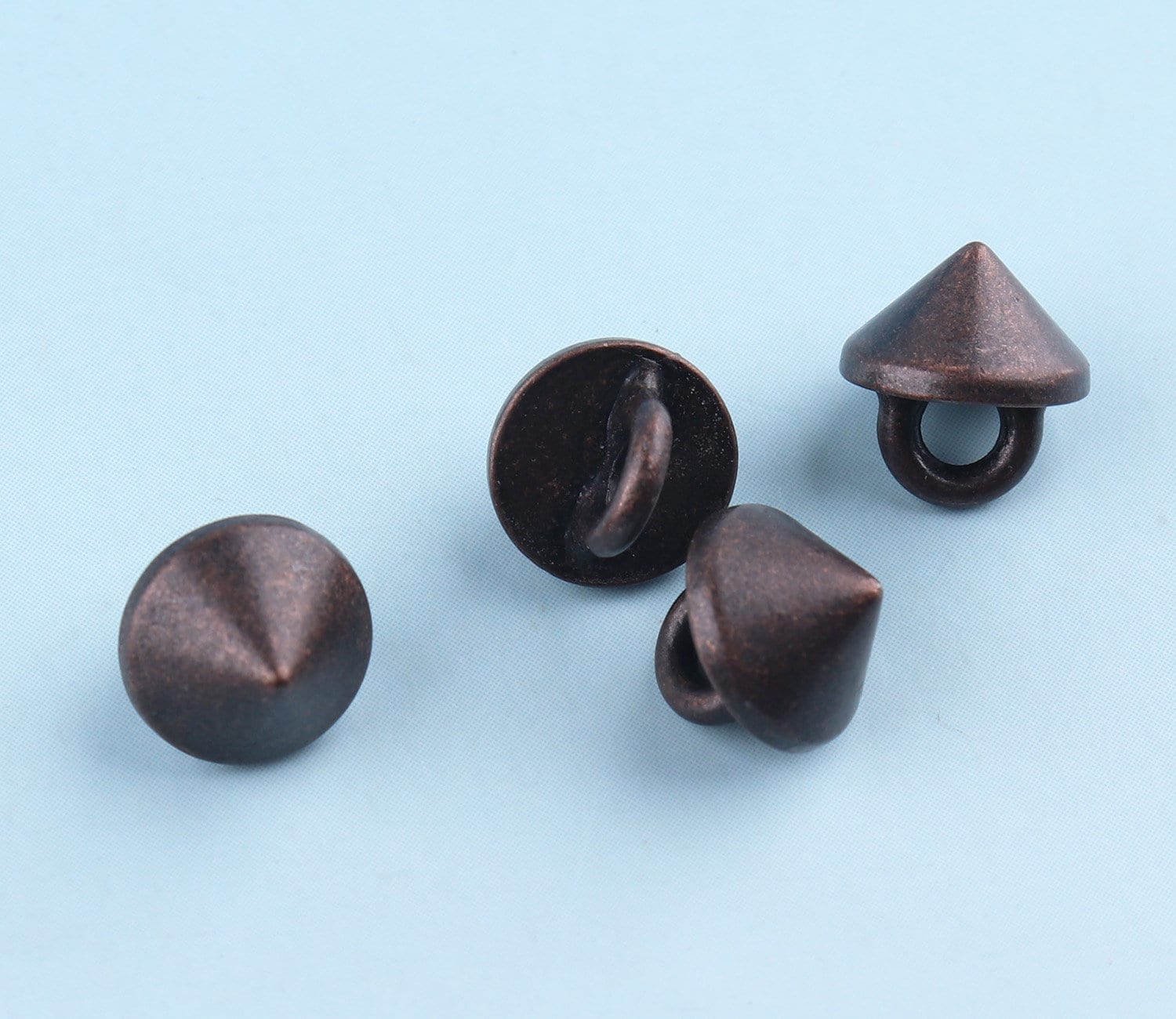 Vintage Buttons Cone Red Copper Buttons 10pcs 9.5mm Shank - Etsy UK