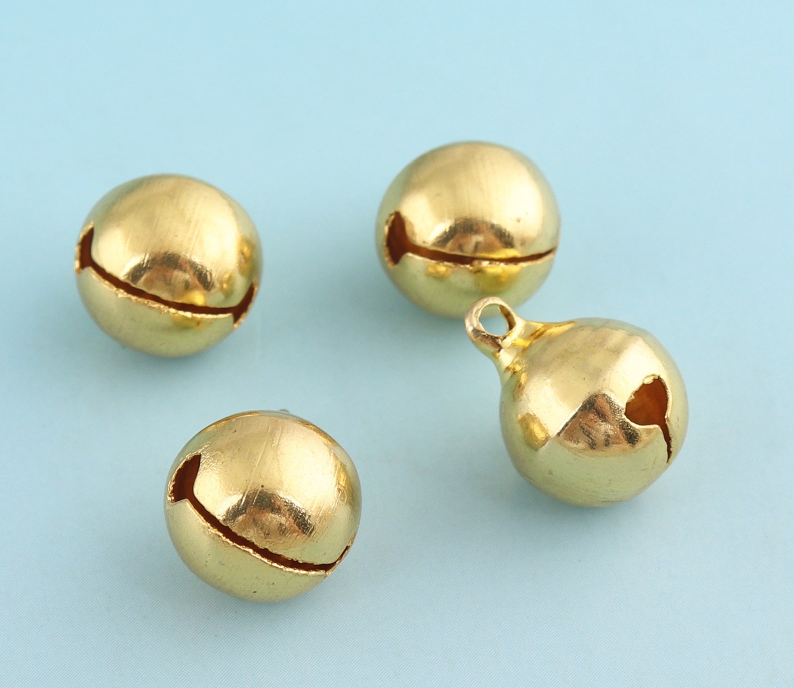 Gold Jingle Bells Blocks 50pcs 12mm Christmas Bells Small - Etsy