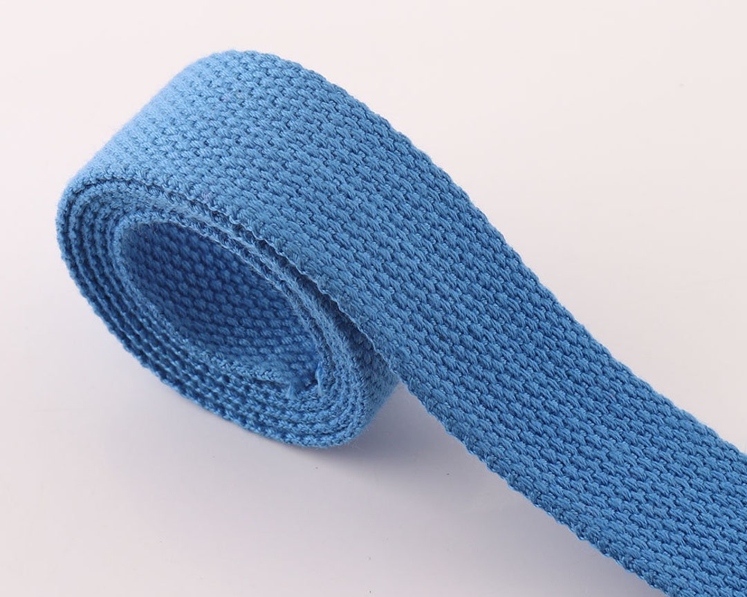 Pure Blue Stripe Webbing 5 Yards*25mm Webbing Fabric Handbag Strap ...