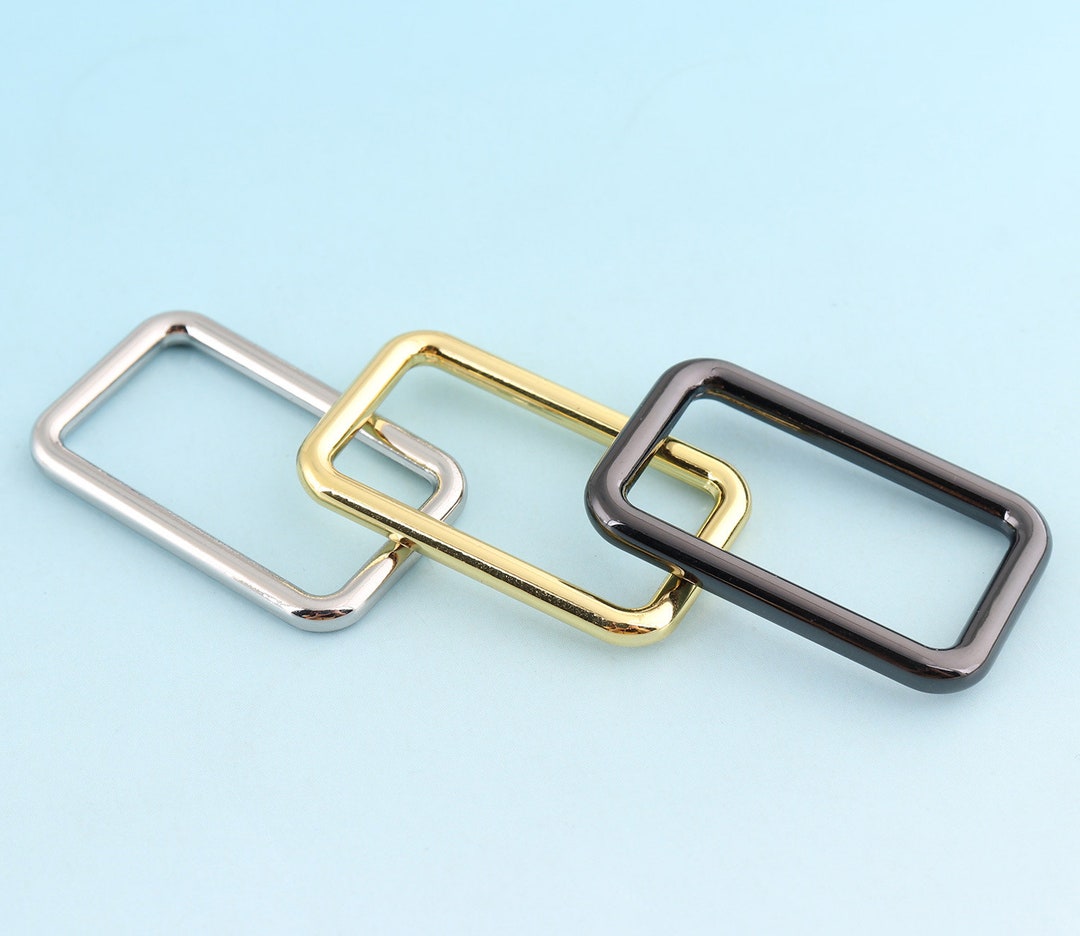 Gold /silver /gunmetal Rectangle Ring 20mm Belt Buckle Unique Rectangle ...