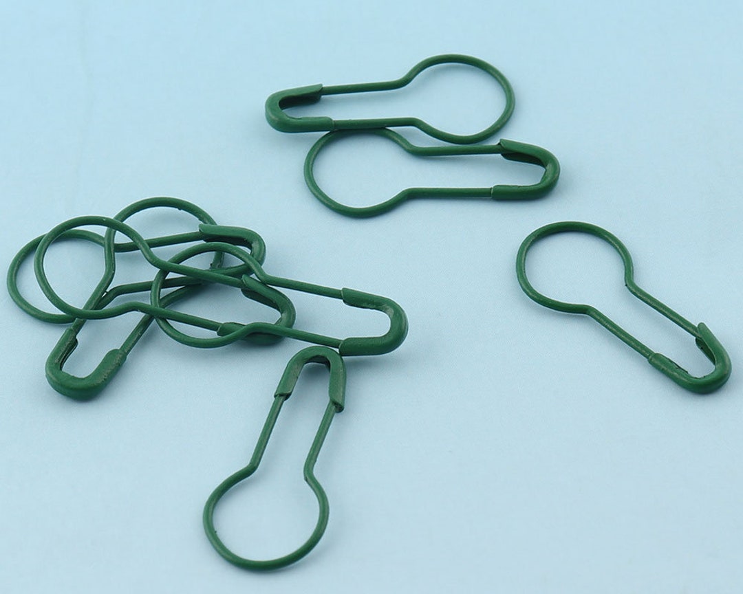 Mini Bulb Safety Pins 100pcs 21*9mm Green Safety Pins Gold Plated Pins ...