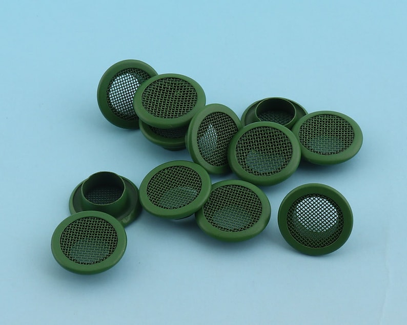 Green Eyelets Round Grommet Eyelets 50pcs 13mm Pierced Eyelet - Etsy