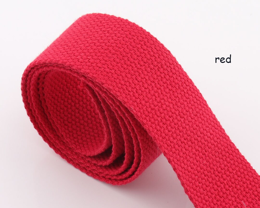 Webbing 3 Yards*32mm Pure Red Webbing Fabric Belt Canvas Webbing Key ...