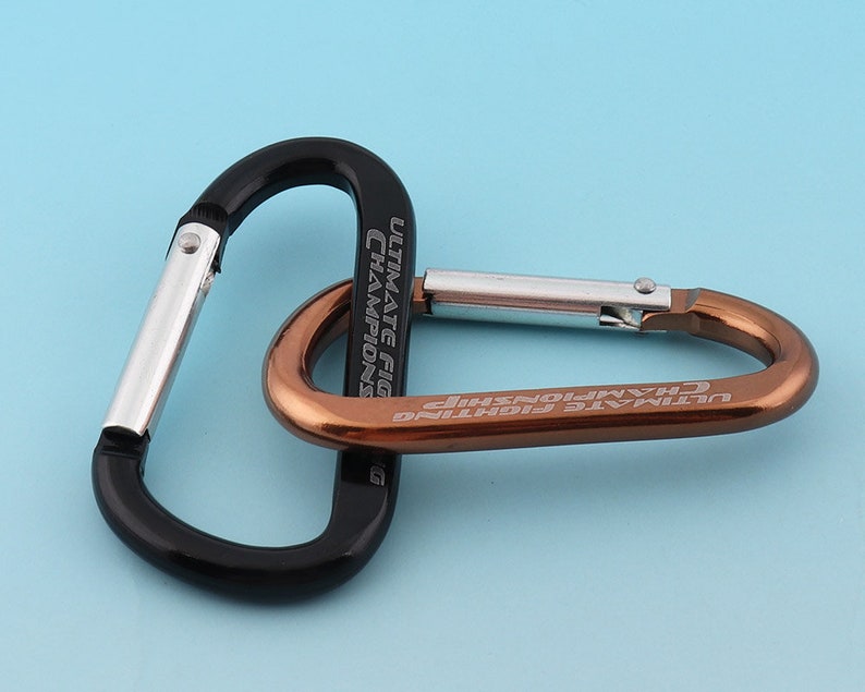 Brown /black Carabiner Key Fob Carabiner 68mm Large Keychain - Etsy