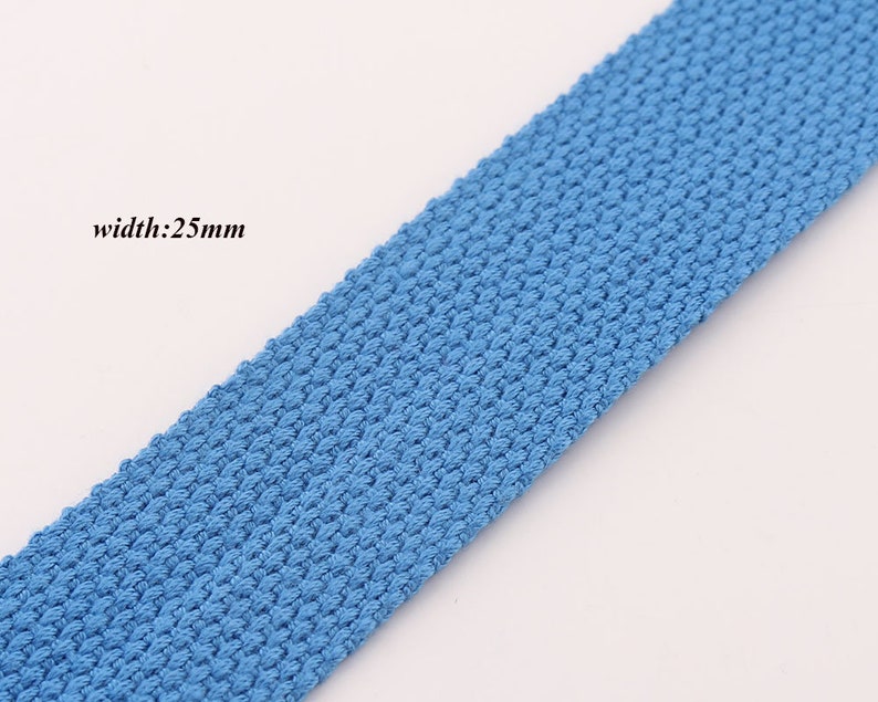 Pure Blue Stripe Webbing 5 Yards*25mm Webbing Fabric Handbag Strap ...