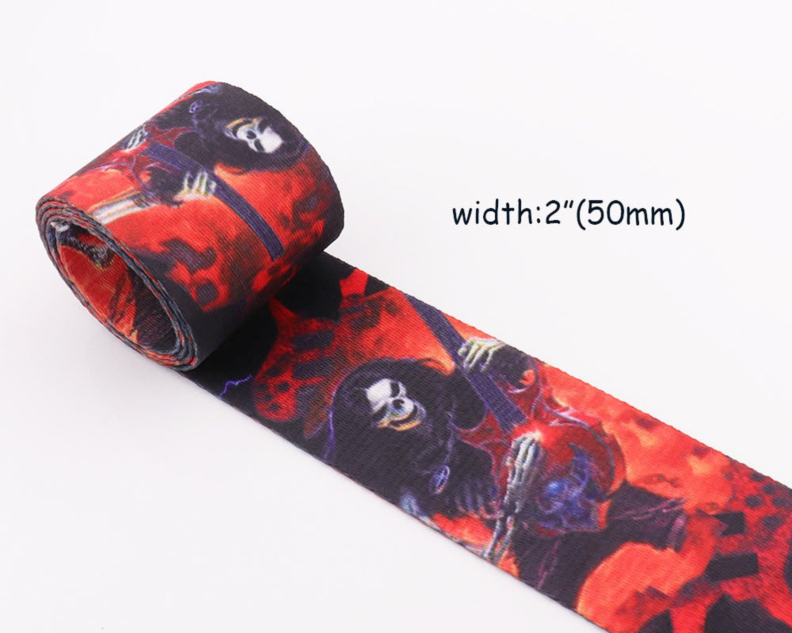 Colorful Webbing 50mmw Stripe Webbing Belt Strap Key Fobs - Etsy