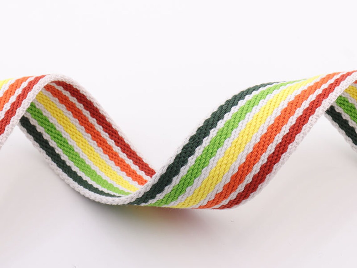 Rainbow Webbing 2 Yard X 38mm-stripes Straps Webbing Canvas | Etsy