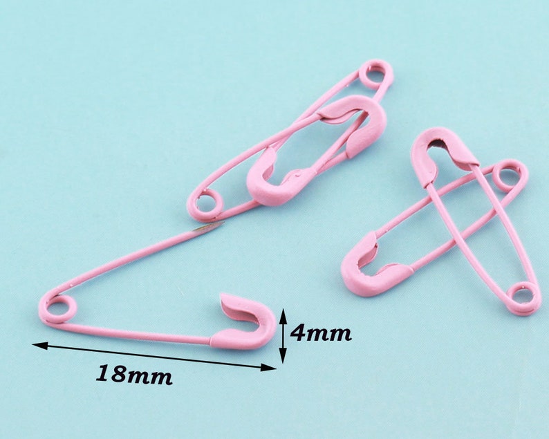 Pink Safety Pins 100-300pcs 184mm Mini Brooch Safety Pins - Etsy