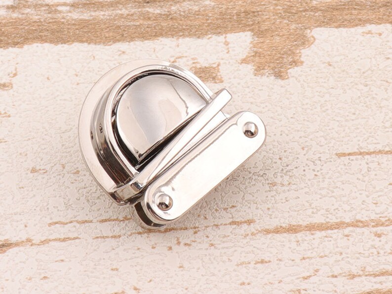 Nickel Purse Lock 1 1/4 Metal Box Lock Latch Lock High - Etsy