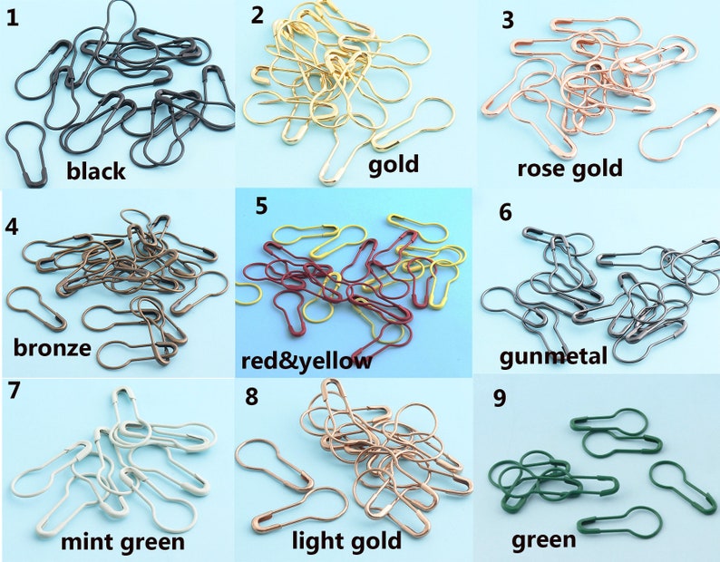 Mini Bulb Safety Pins 300 Pcs 219 Mm Colorful Safety Pins - Etsy