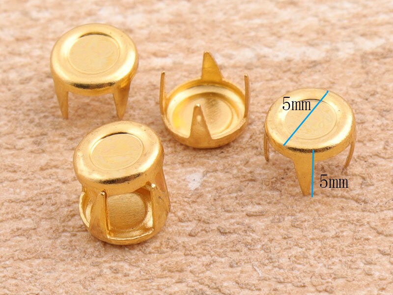 200sets gold Nailhead Metal Nailheads Studs 5mm Decorative | Etsy