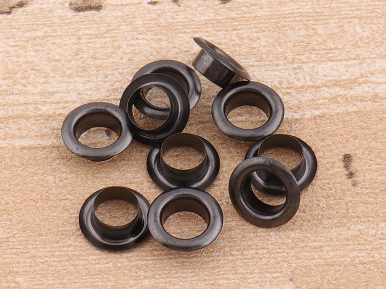 Black Eyelets 100pcs 1/2 Round Grommet Eyelets Metal - Etsy