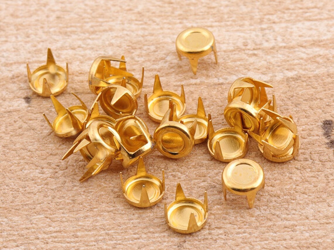 200sets Gold Nailhead Metal Nailheads Studs 5mm Decorative - Etsy UK