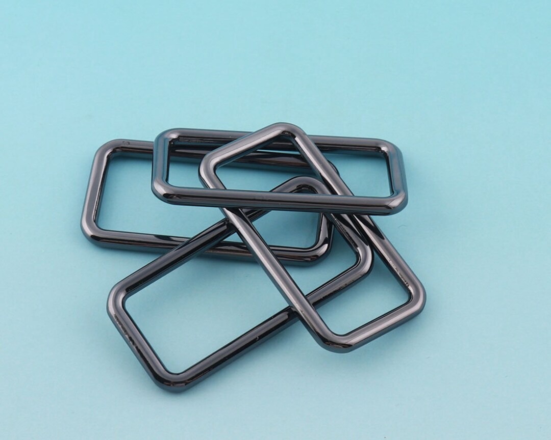 Gunmetal Rectangular Rings 38mm Metal/zinc Alloy Rectangle Rings for ...
