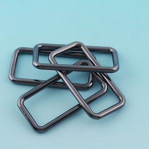 Gunmetal Rectangular Rings 38mm Metal/zinc Alloy Rectangle Rings for ...