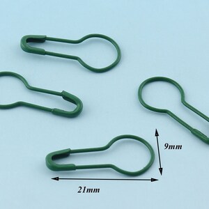 Mini Bulb Safety Pins 100pcs 21*9mm Green Safety Pins Gold Plated Pins ...