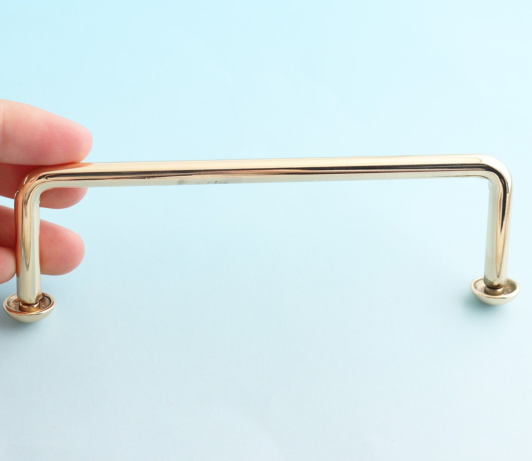 2pcs 4 3/41 Inch Mini Golden Bag Handle Carry Ring Hexagonal Rectangle ...